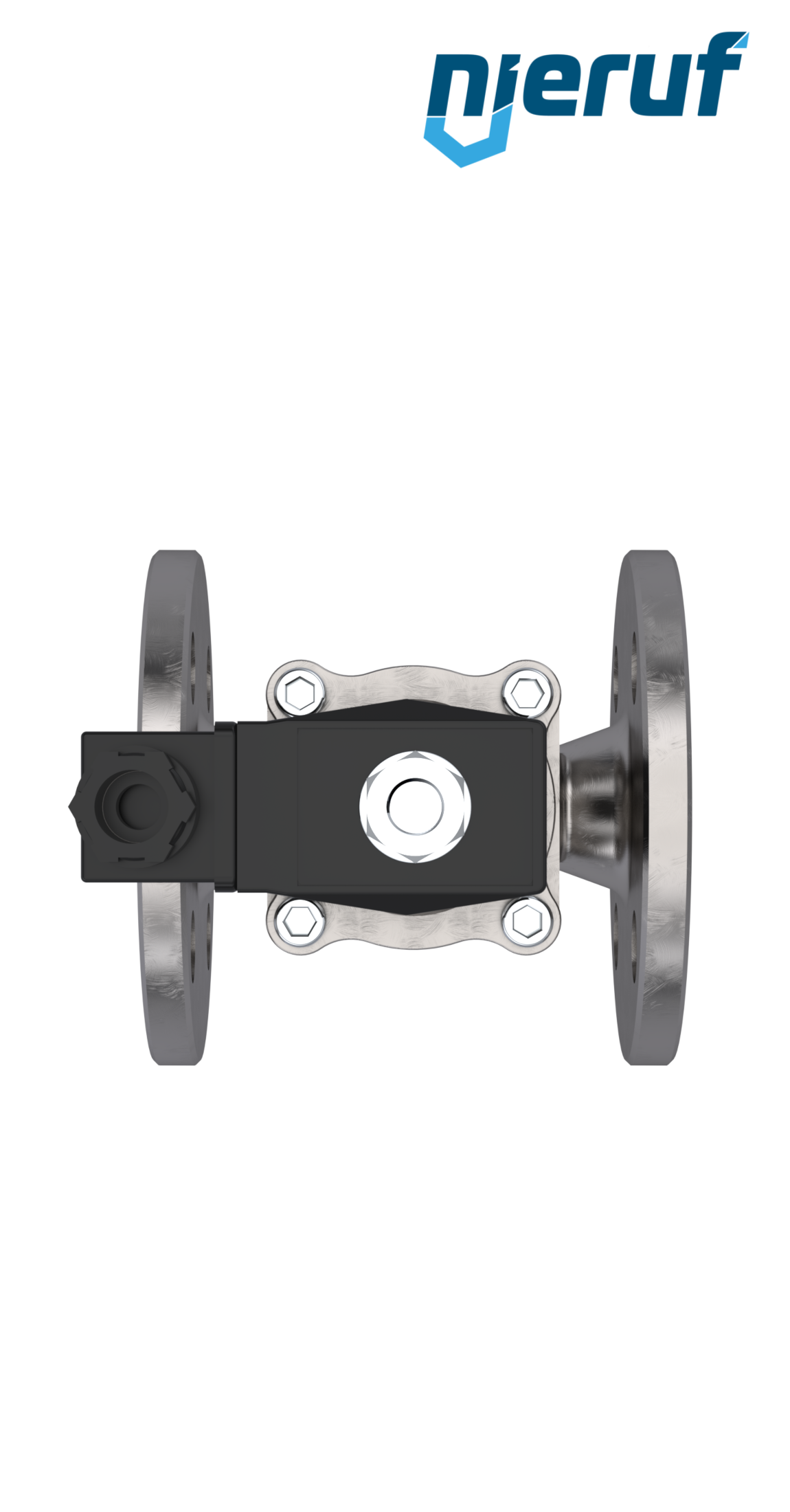Solenoid valve DN15 flange stainless steel FKM 230V 50Hz