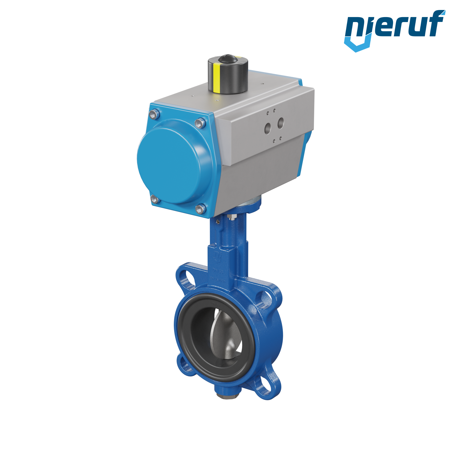 Butterfly valve DN 65 AK01 EPDM high temperature & FDA pneumatic ...