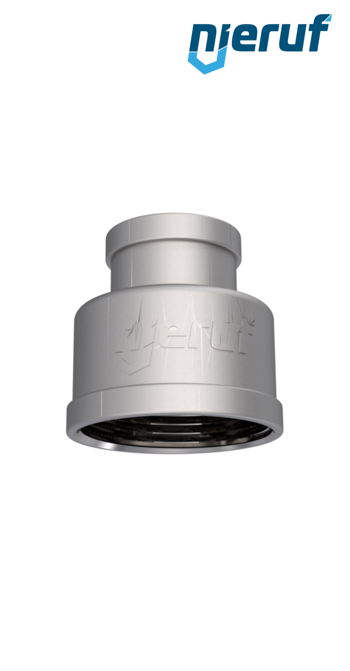 reducing socket 3/4" x 3/8" inch stainless steel 316 female thread