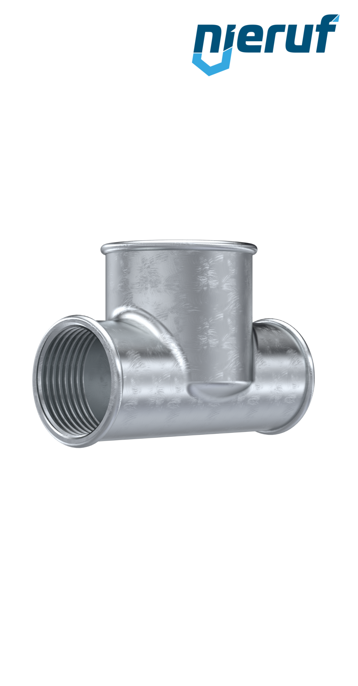 tee no. 130, malleable cast iron galvanized 3/4" x 1" inch