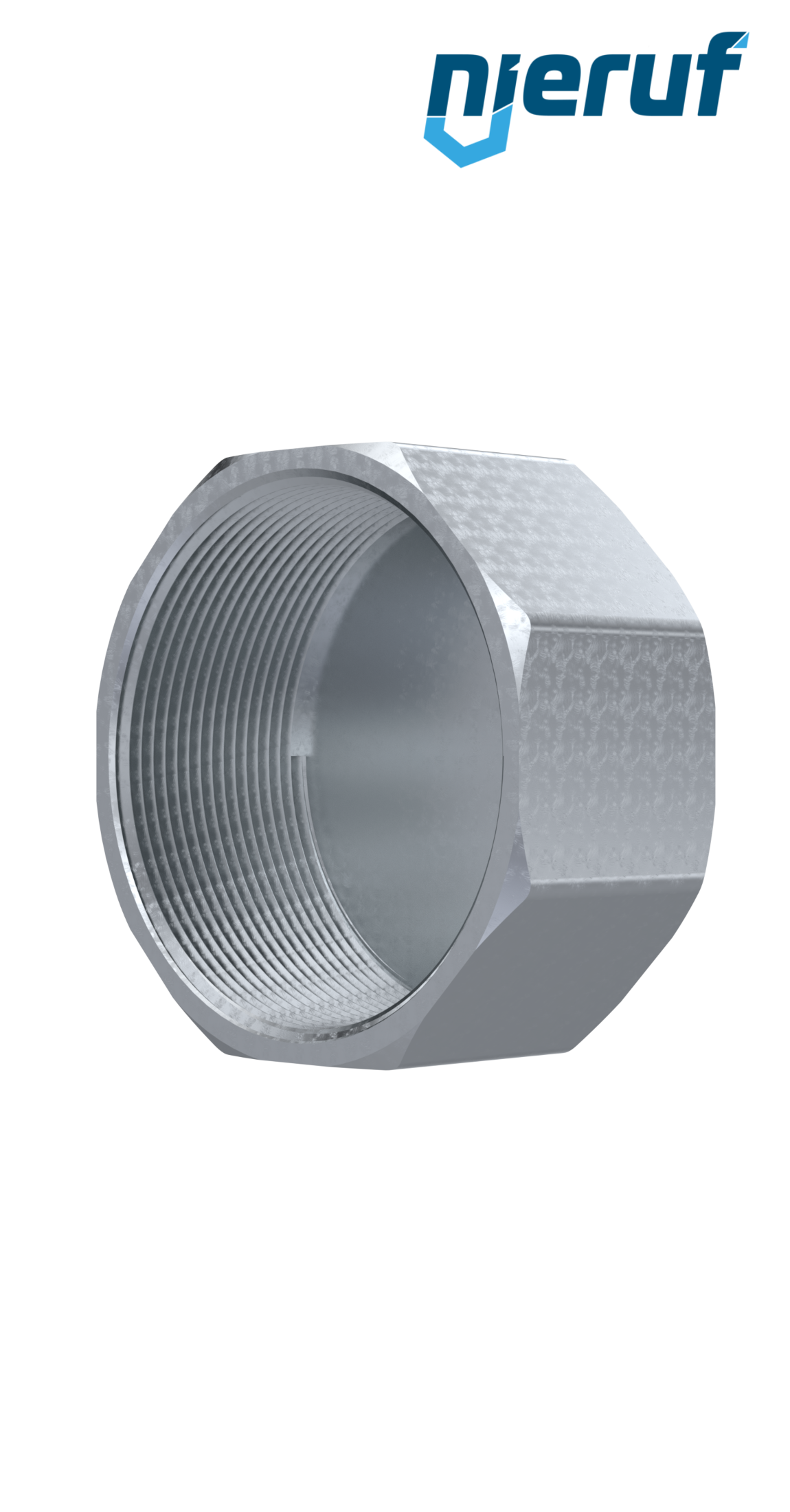 cap no. 300, malleable cast iron galvanized 3" inch