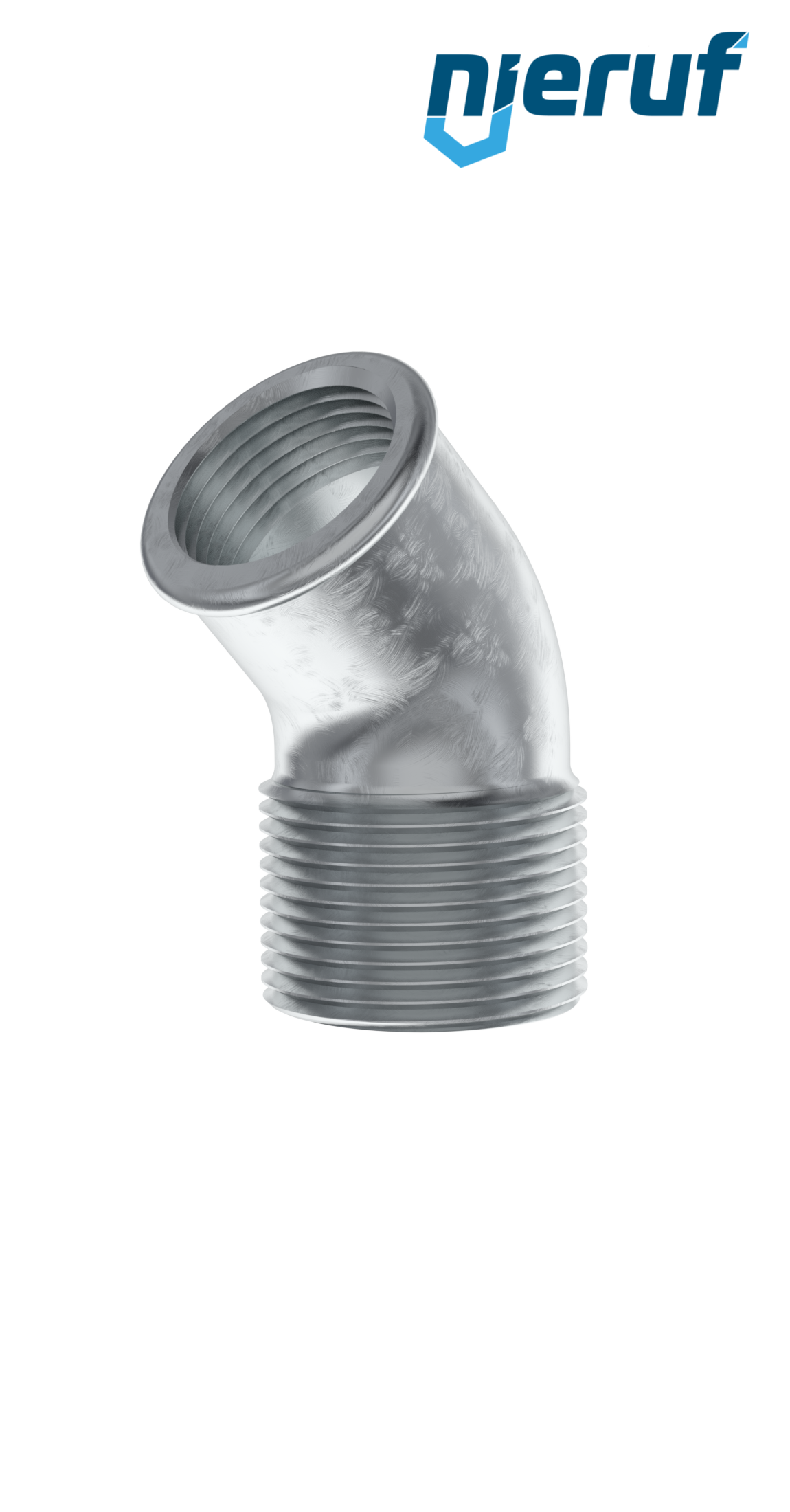 elbow no. 121, malleable cast iron galvanized 1 1/4" inch