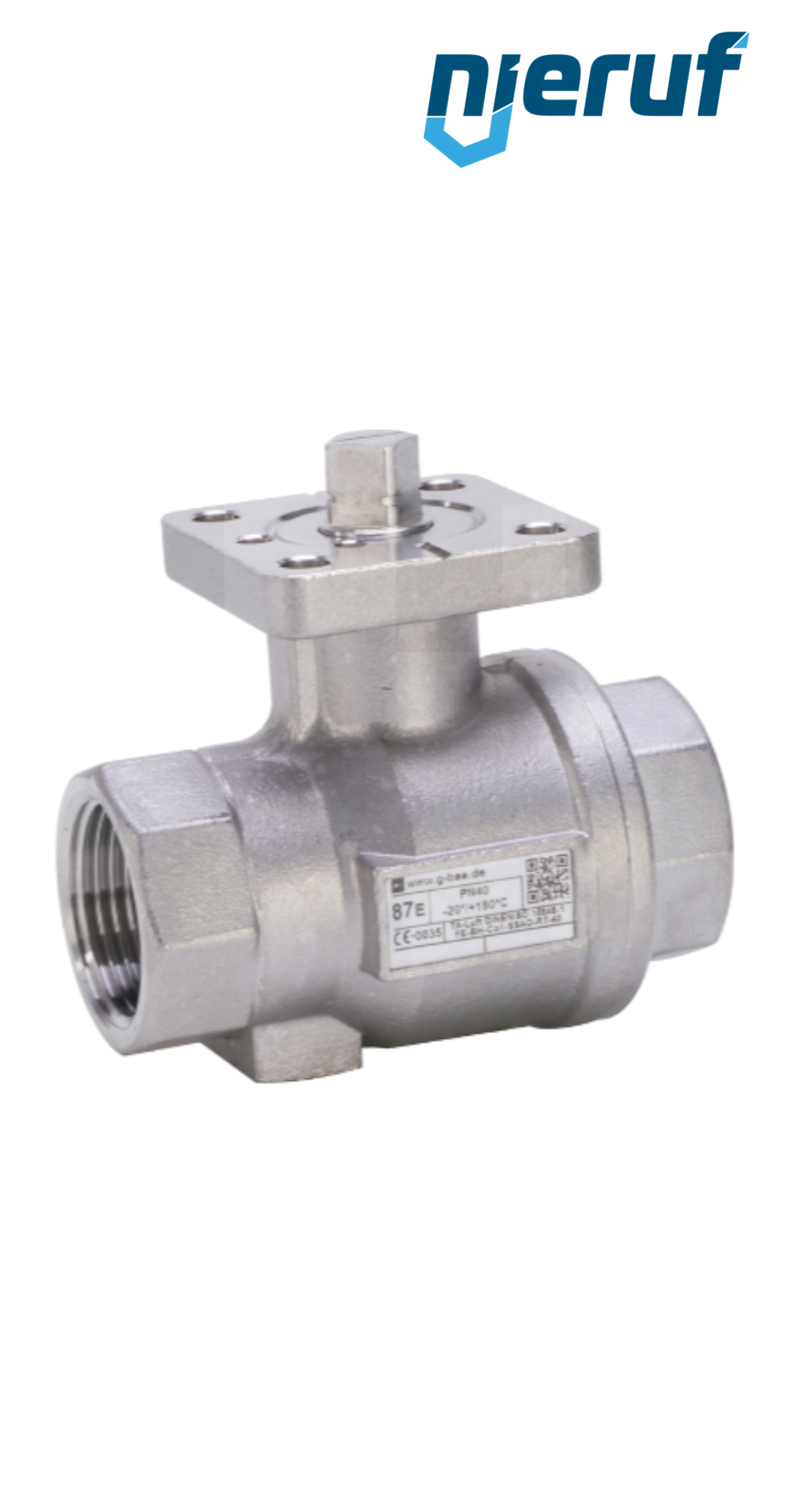 ball valve DN25 - 1" inch GK06 without lever