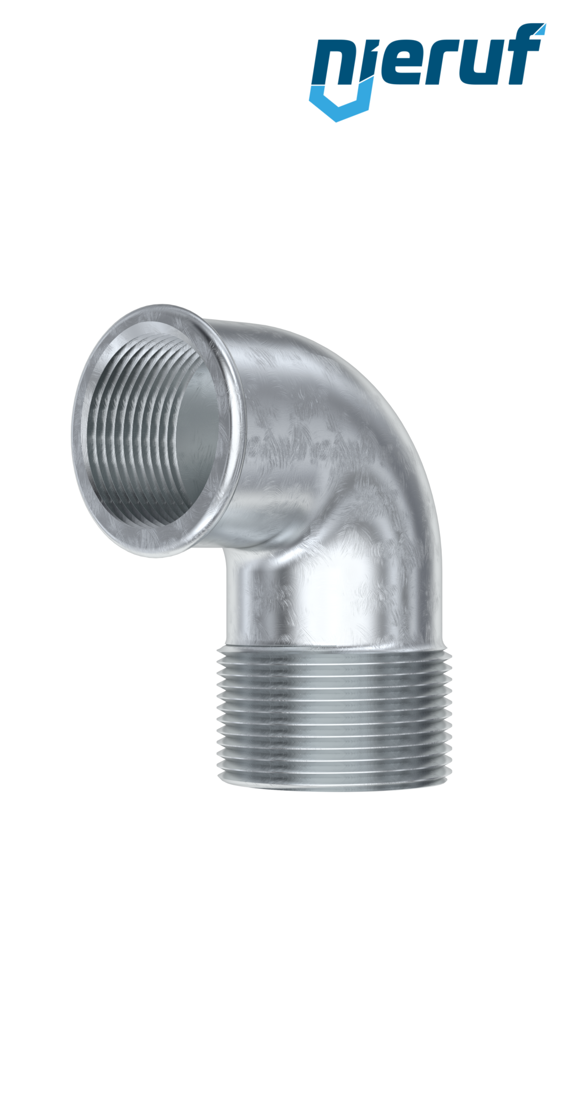 elbow no. 92, malleable cast iron galvanized 2 1/2" inch