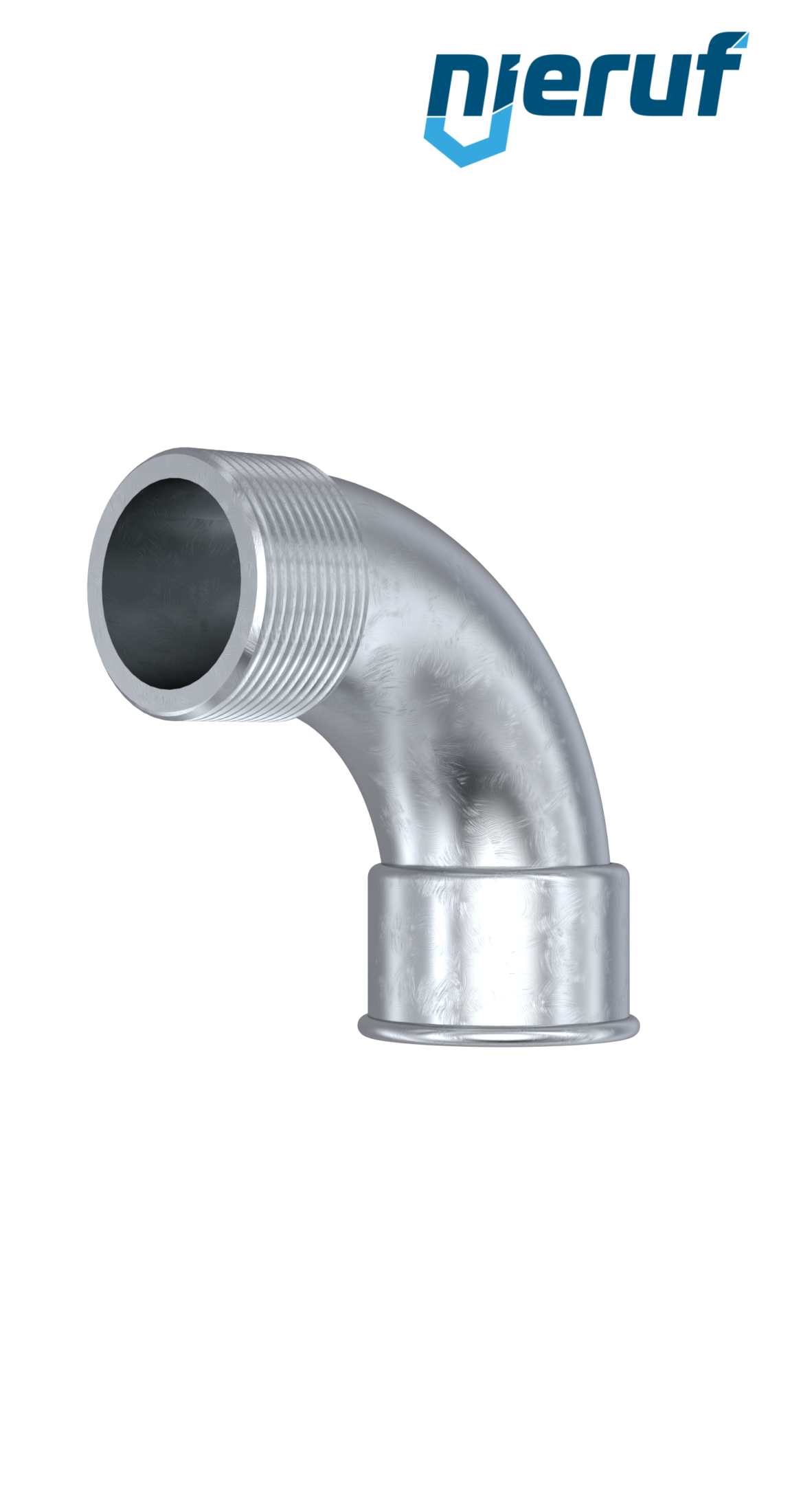 short bend no. 1a, malleable cast iron galvanized 1" inch