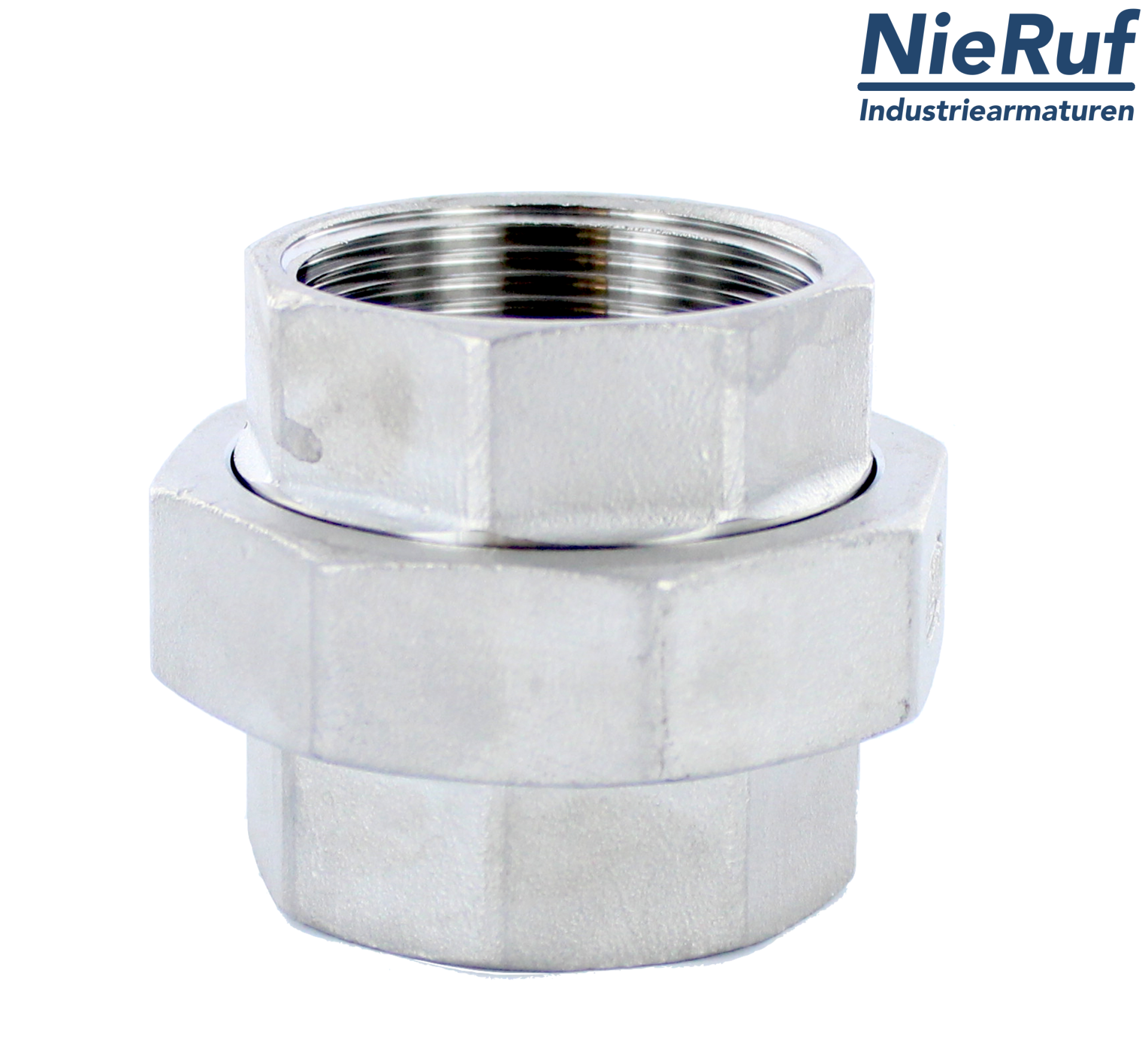 3/3 union 2" inch stainless steel 316 flat-sealing FM