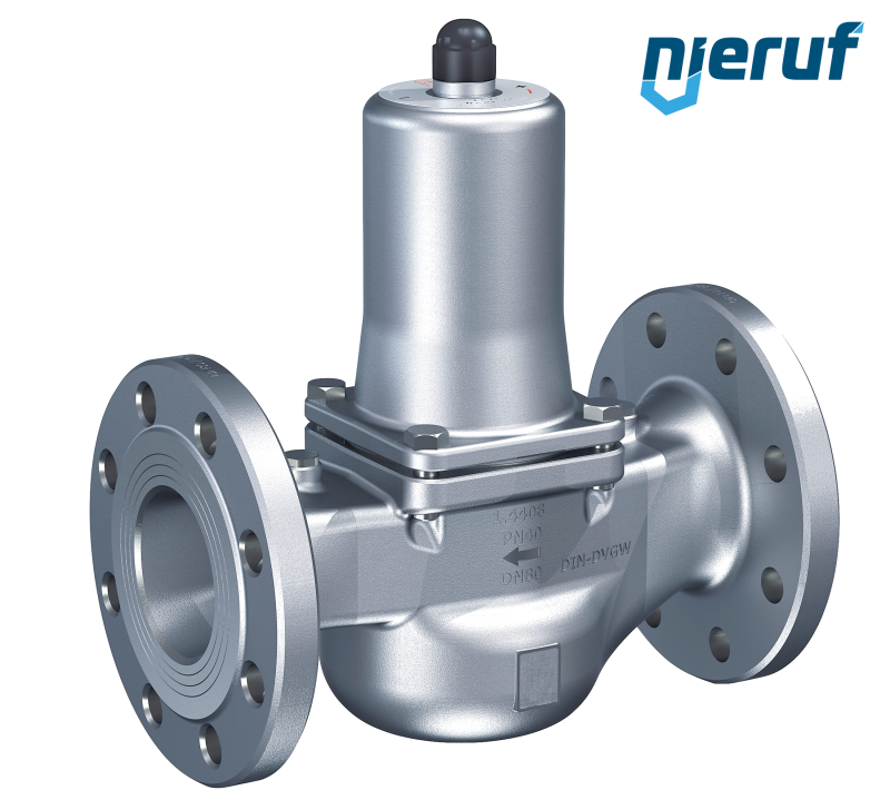 flange overflow valve UV11 DN 15 PN40 0,5 - 2,0 bar EPDM